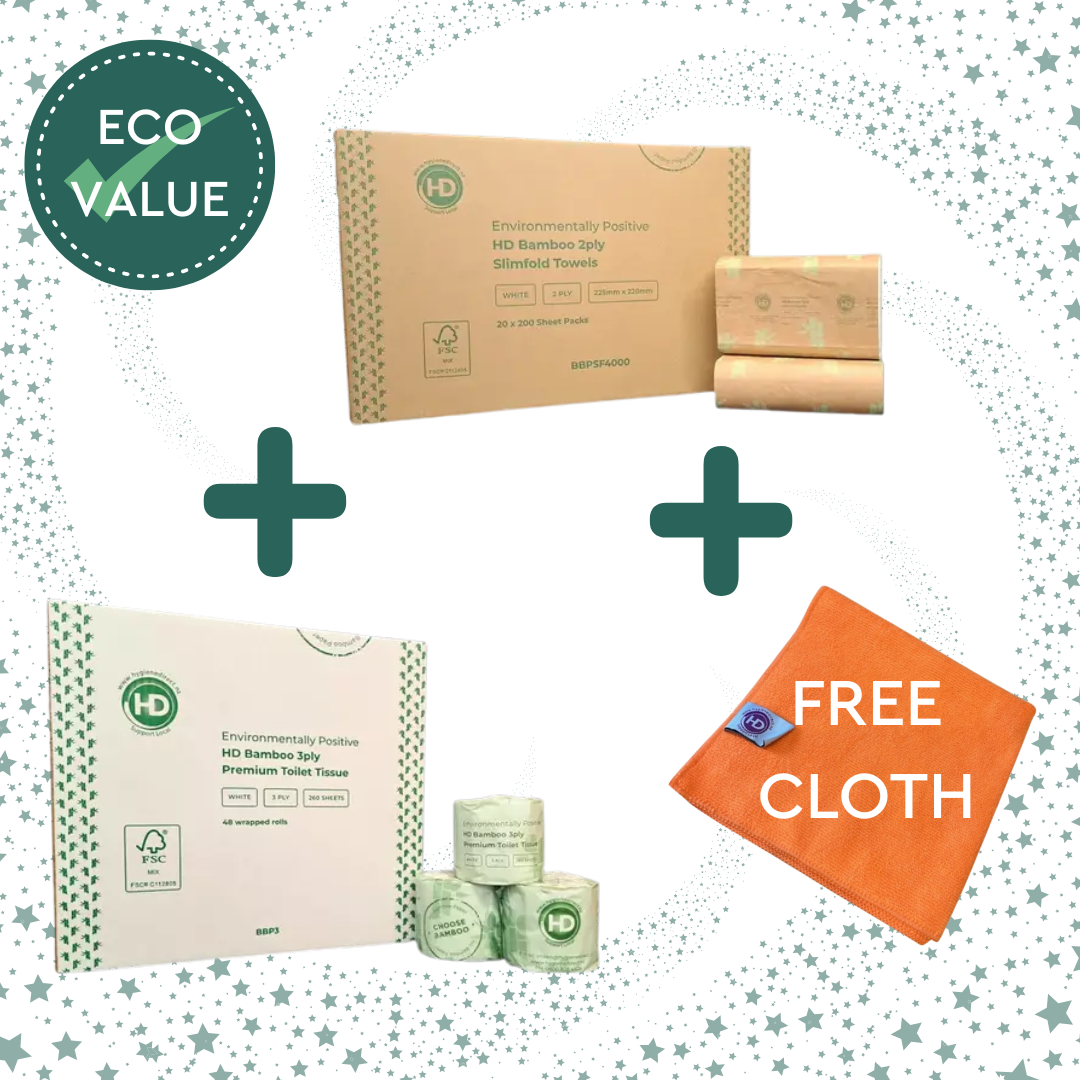 Bamboo Basics Bundle - Toilet Rolls Paper Towels - Hygiene Direct ...