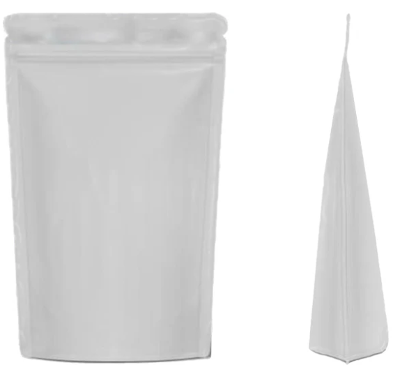 Stand Up Pouch With Zipper 250gm 160x230mm SILVER MATT - Pack Fresh